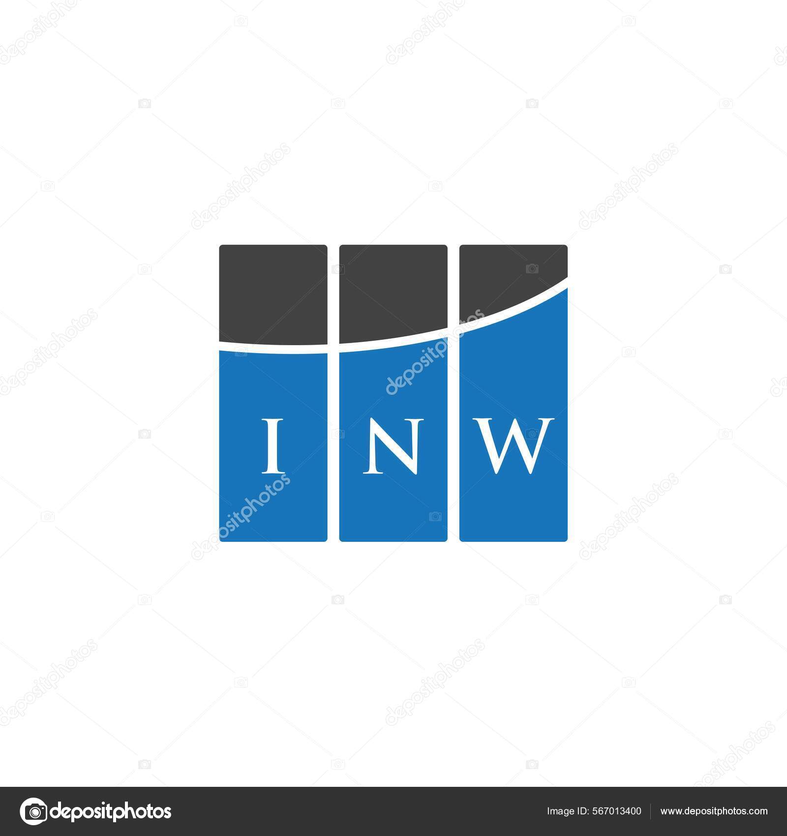 Inw Letter Logo Design White Background Inw Creative Initials Letter ...