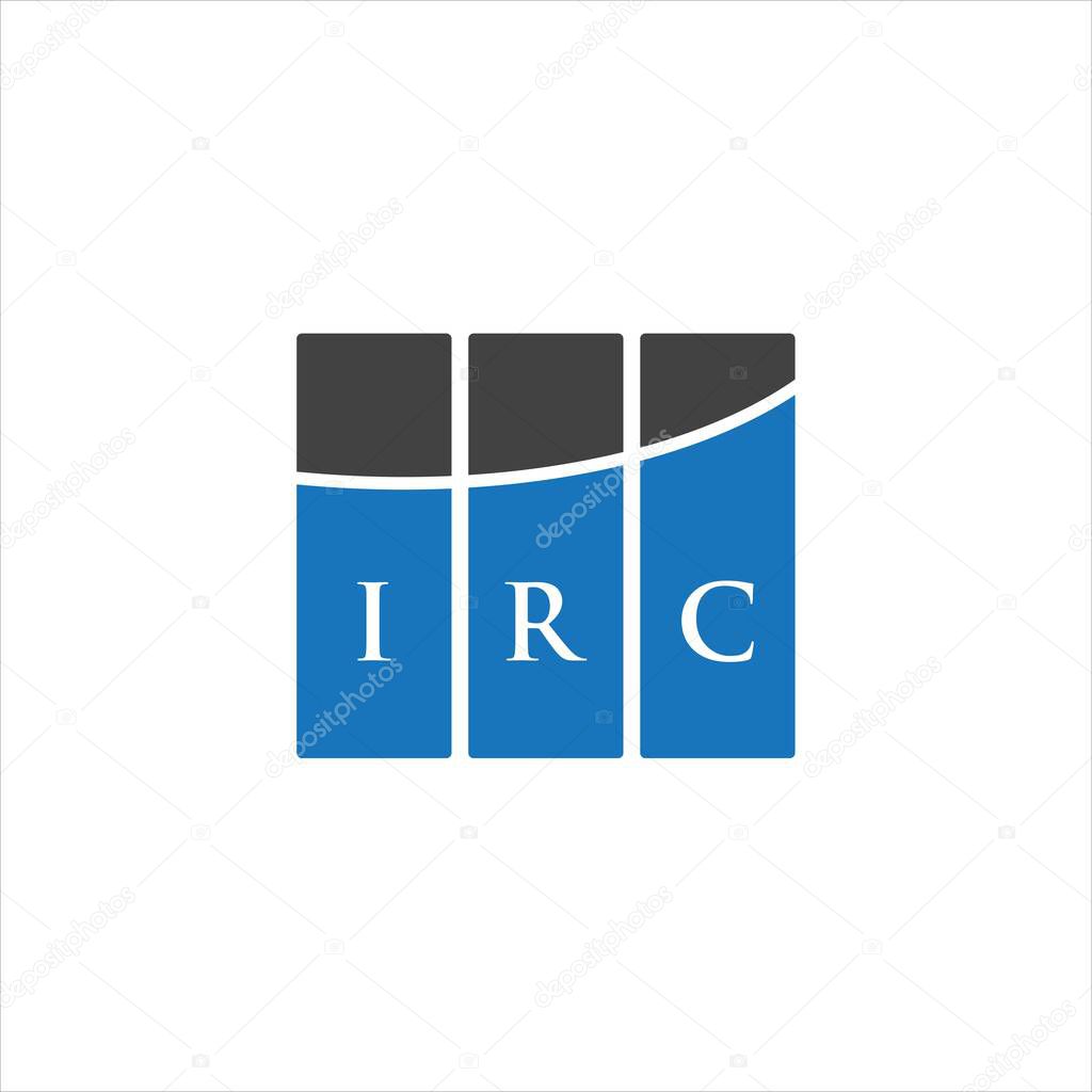Diseño del logotipo de la letra IRC sobre fondo blanco. IRC iniciales ...