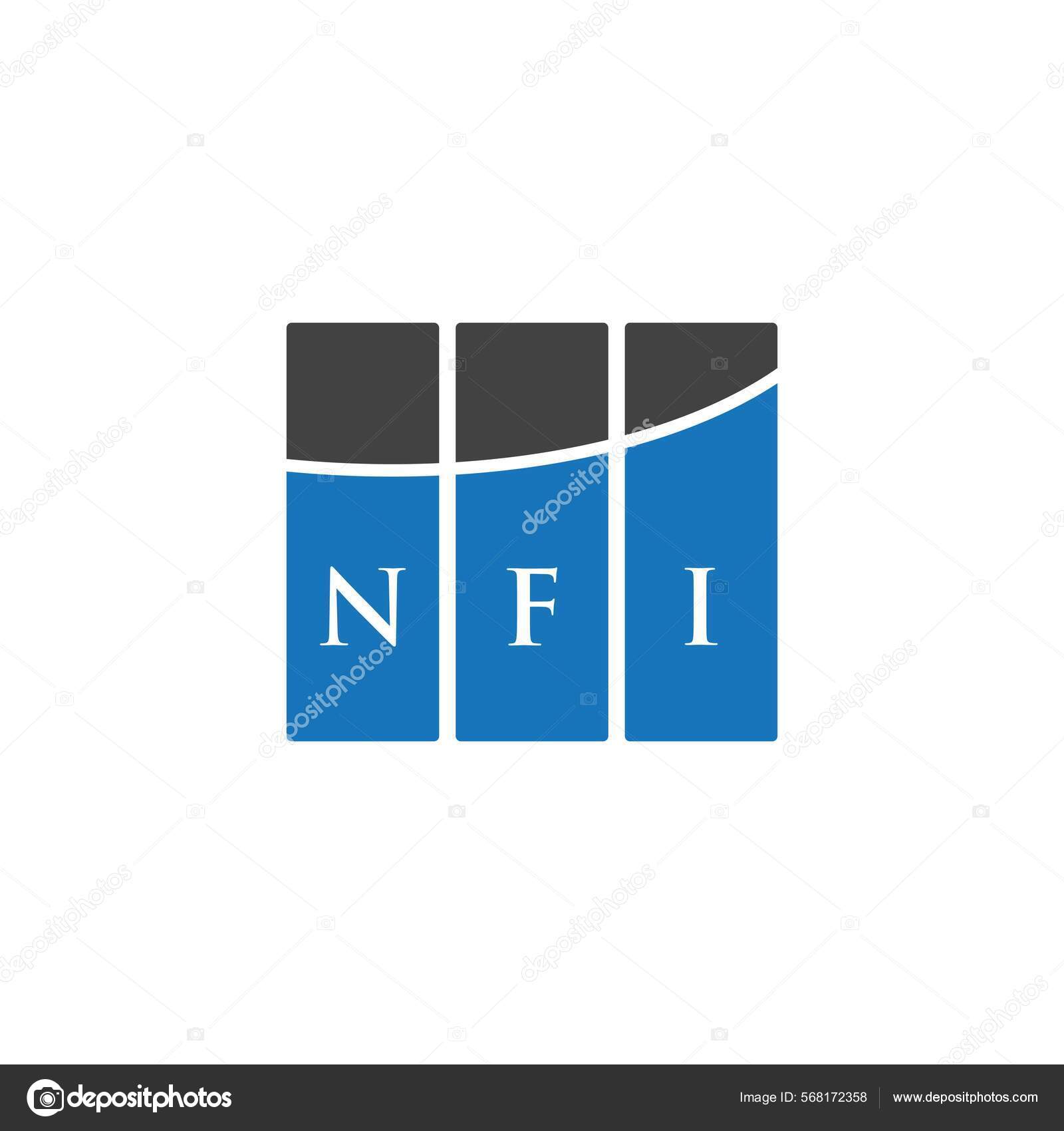 Nfi Letter Logo Design White Background Nfi Creative Initials Letter ...