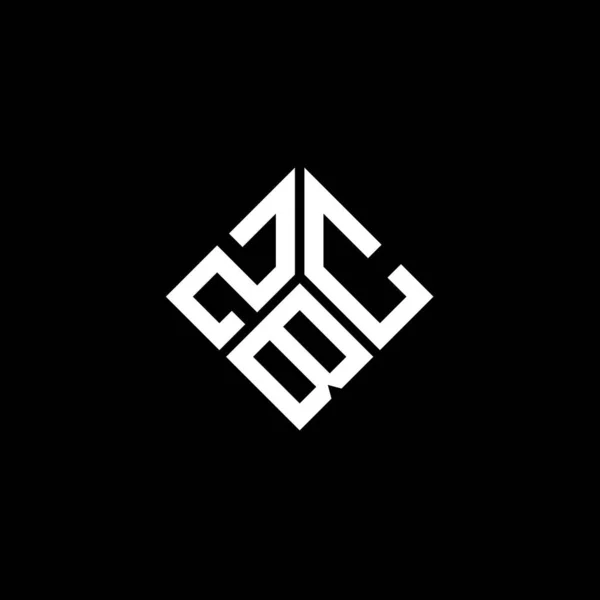 Diseño del logotipo de la letra ZBC sobre fondo negro. ZBC iniciales ...