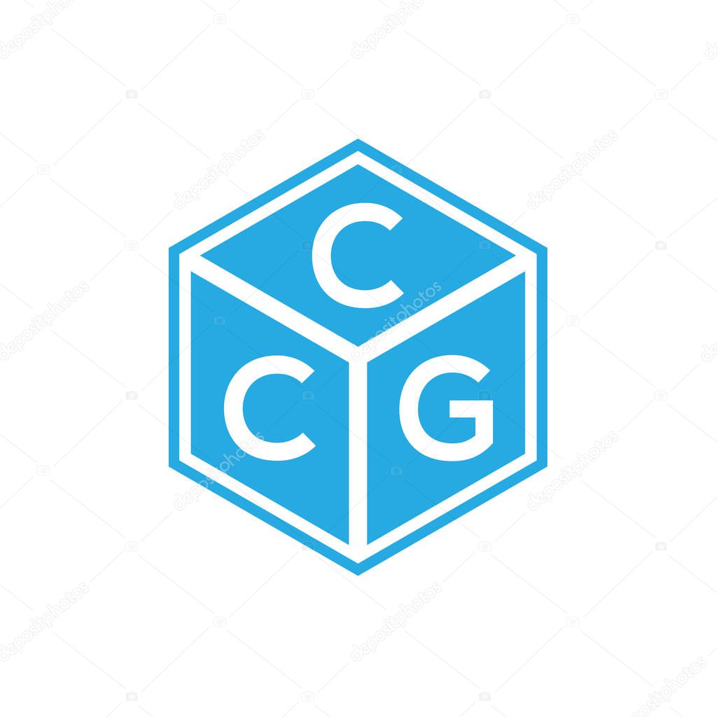 Diseño del logotipo de la letra CCG sobre fondo negro. CCG iniciales ...