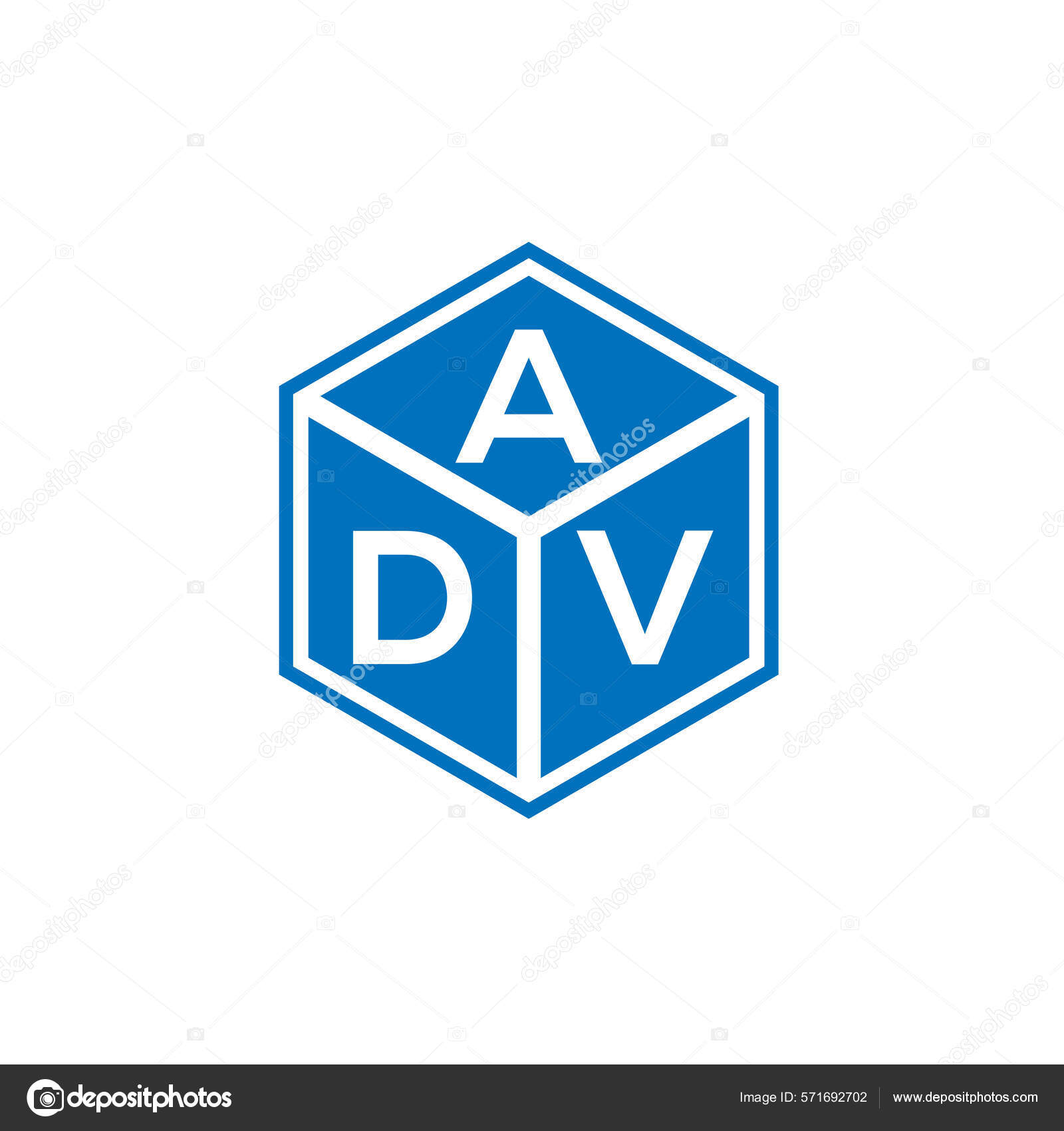 Adv Letter Logo Design Black Background Adv Creative Initials Letter ...