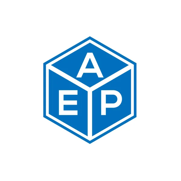 Dise o del logotipo de la carta AEP sobre fondo negro. AEP iniciales ...