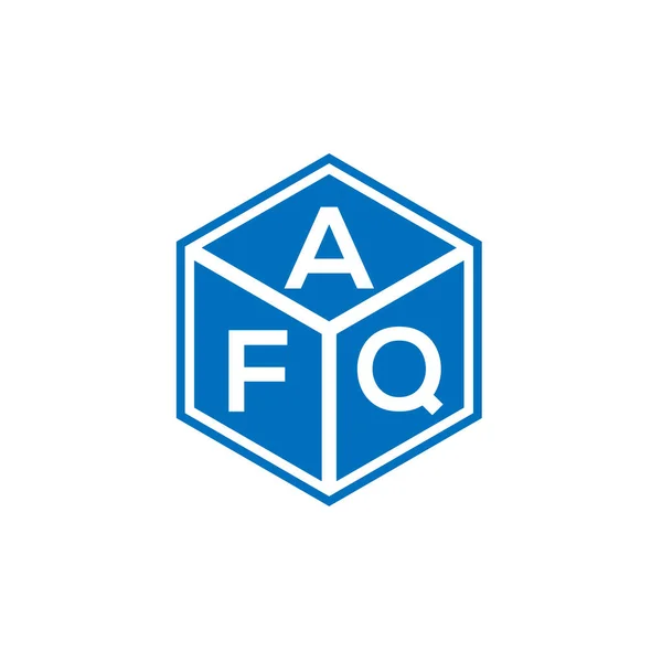 AFQ diseño del logotipo de la letra sobre fondo negro. AFQ iniciales ...