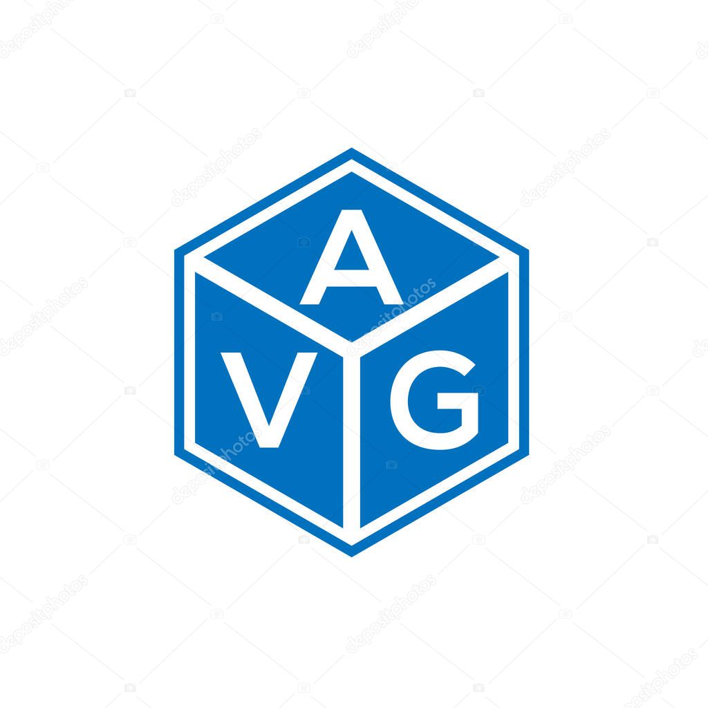 Dise o del logo de la letra AVG sobre fondo negro. AVG iniciales creativas letra logo concepto ...