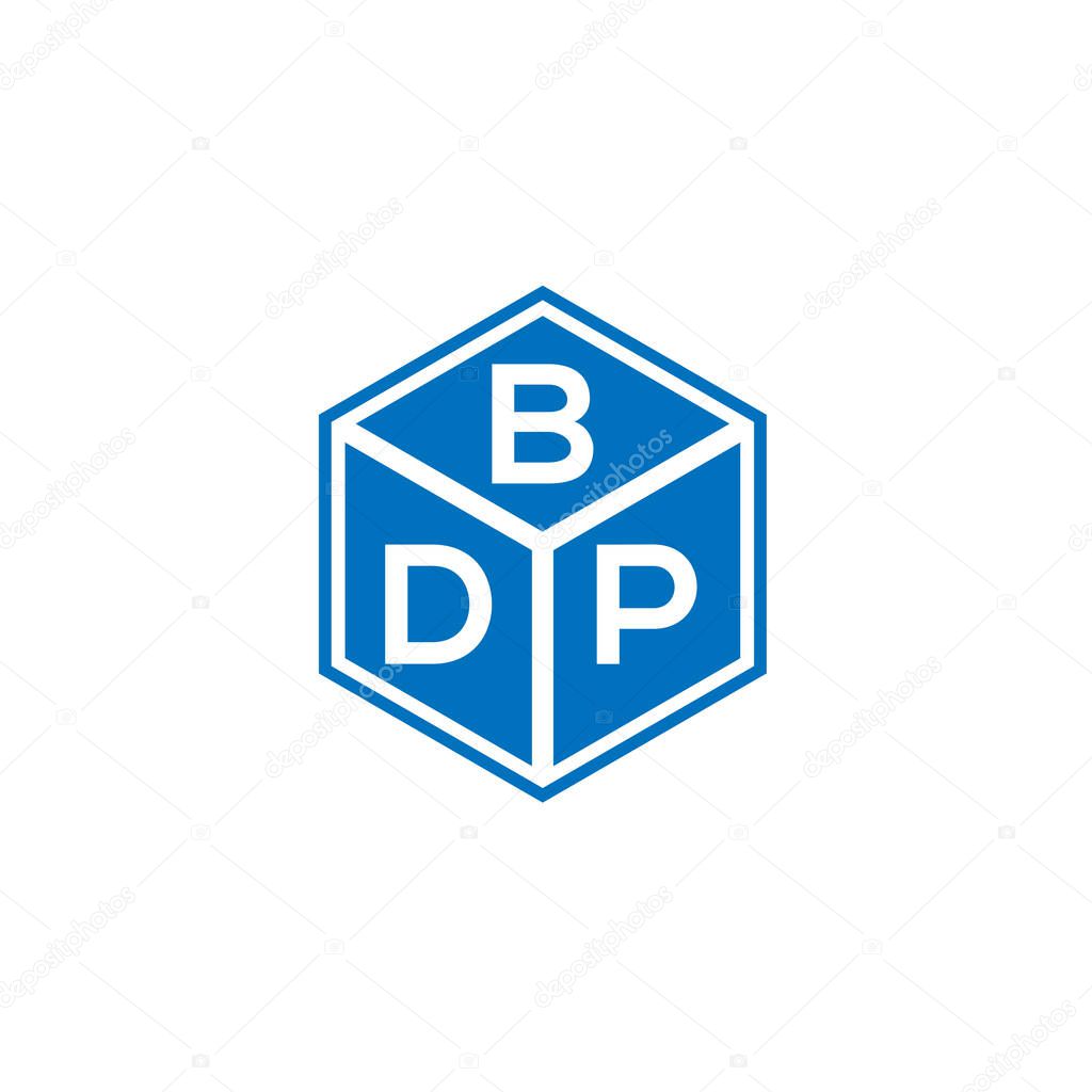 Diseño del logotipo de la letra BDP sobre fondo negro. BDP iniciales ...