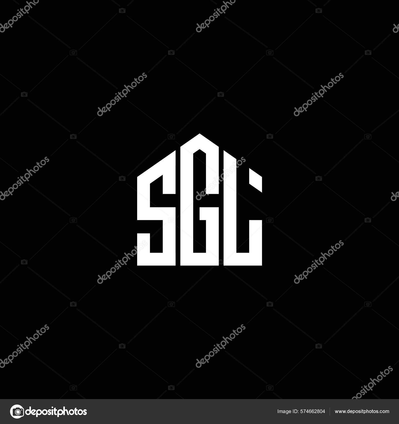 Sgl Letter Logo Design Black Background Sgl Creative Initials Letter ...