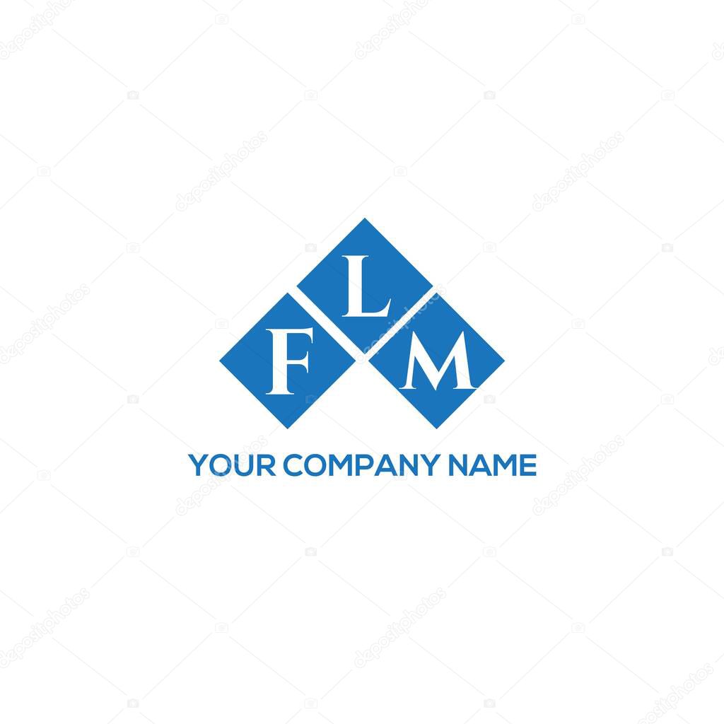 Diseño del logotipo de la letra FLM sobre fondo blanco. FLM iniciales ...