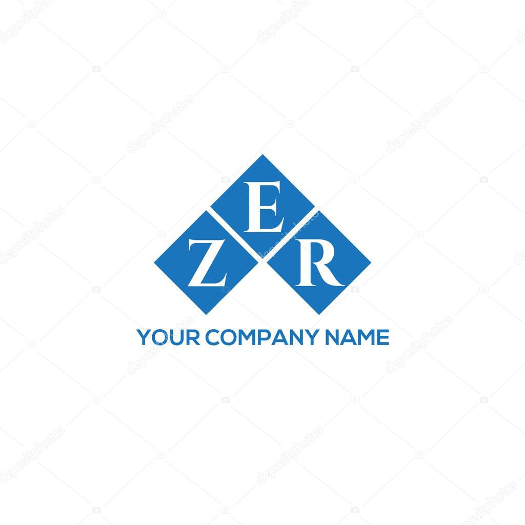 Diseño del logotipo de la letra ZER sobre fondo negro. ZER iniciales ...