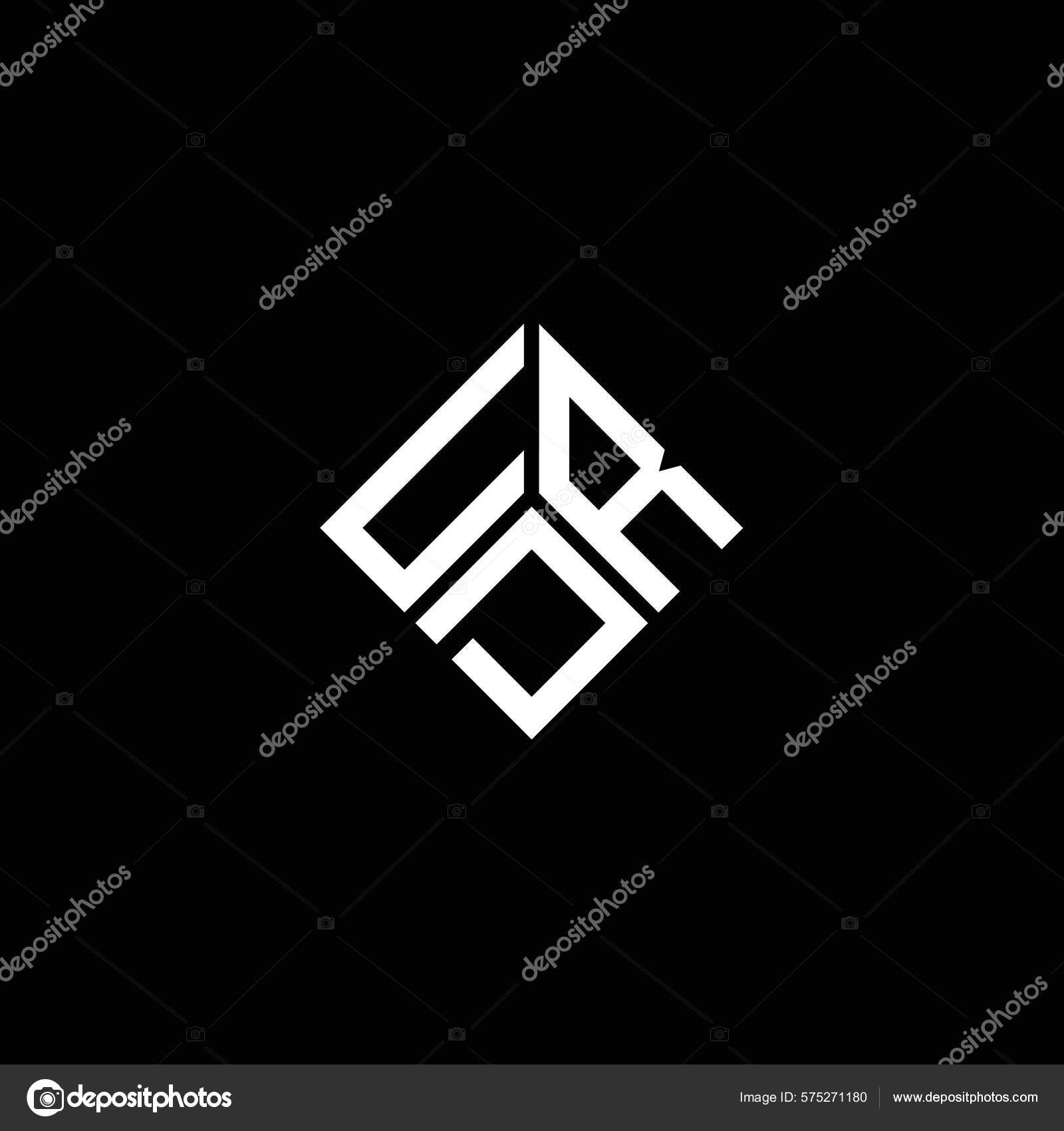 Urd Letter Logo Design Black Background Urd Creative Initials Letter ...