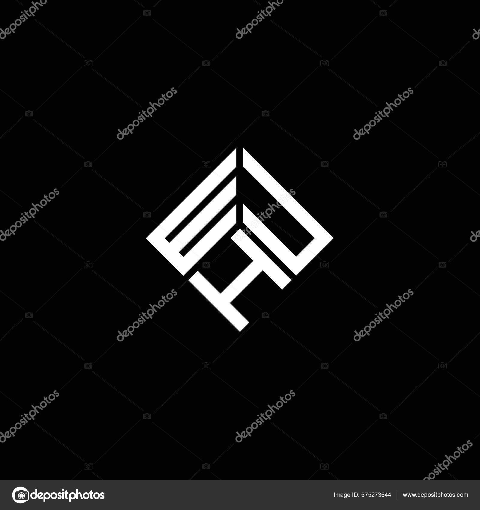 Wuh Letter Logo Design Black Background Wuh Creative Initials Letter ...