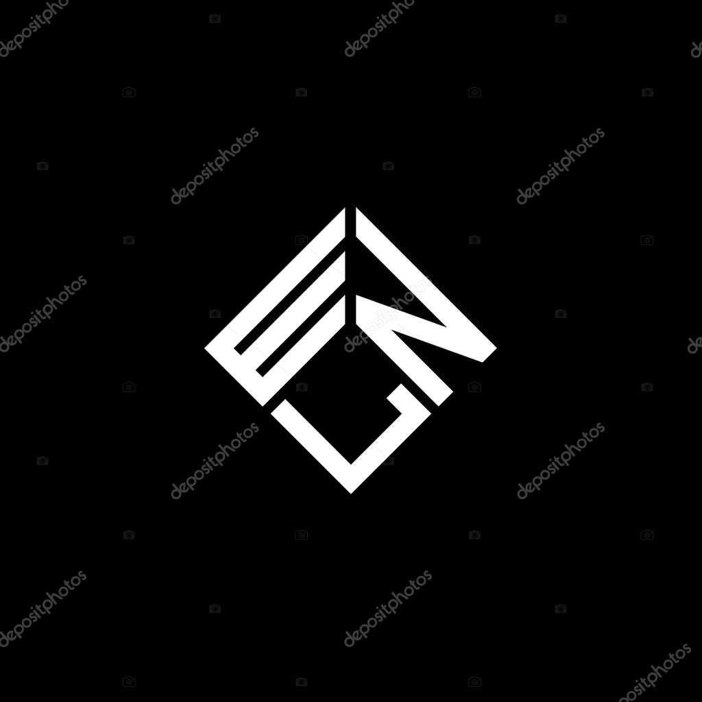 Diseño del logotipo de la letra WNL sobre fondo negro. WNL iniciales ...