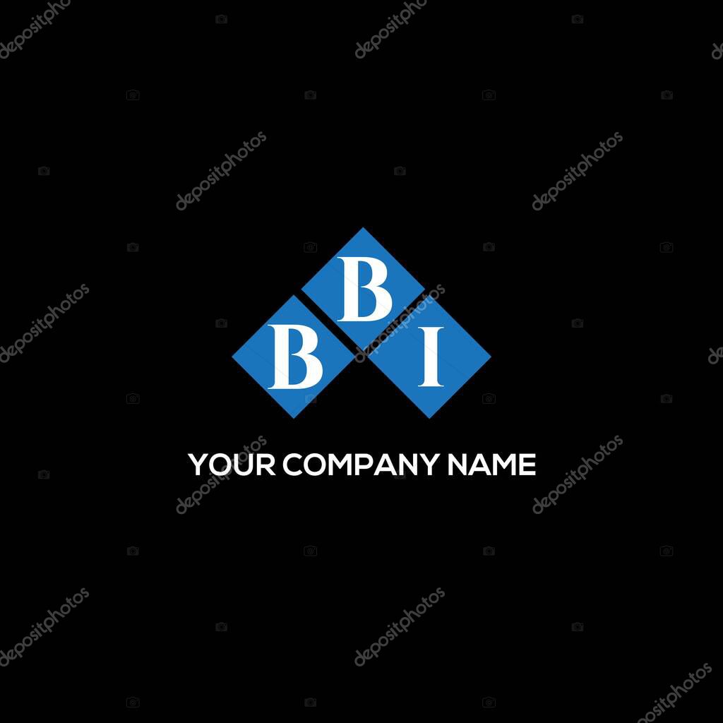 Diseño del logotipo de la letra BBI sobre fondo negro. BBI iniciales ...