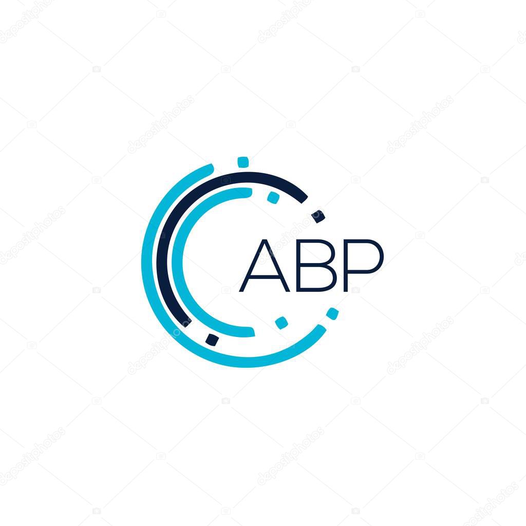 Diseño del logotipo de la letra ABP sobre fondo blanco. ABP iniciales ...