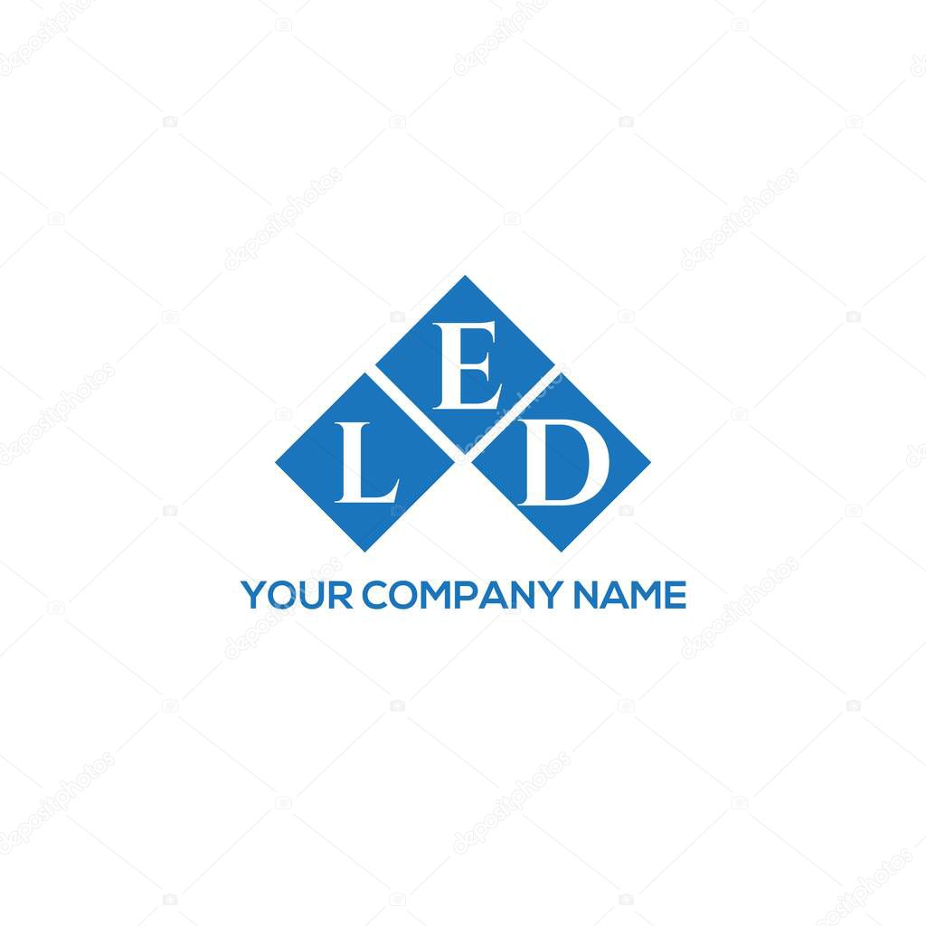 Diseño del logotipo de la letra led en fondo negro. Iniciales creativas ...