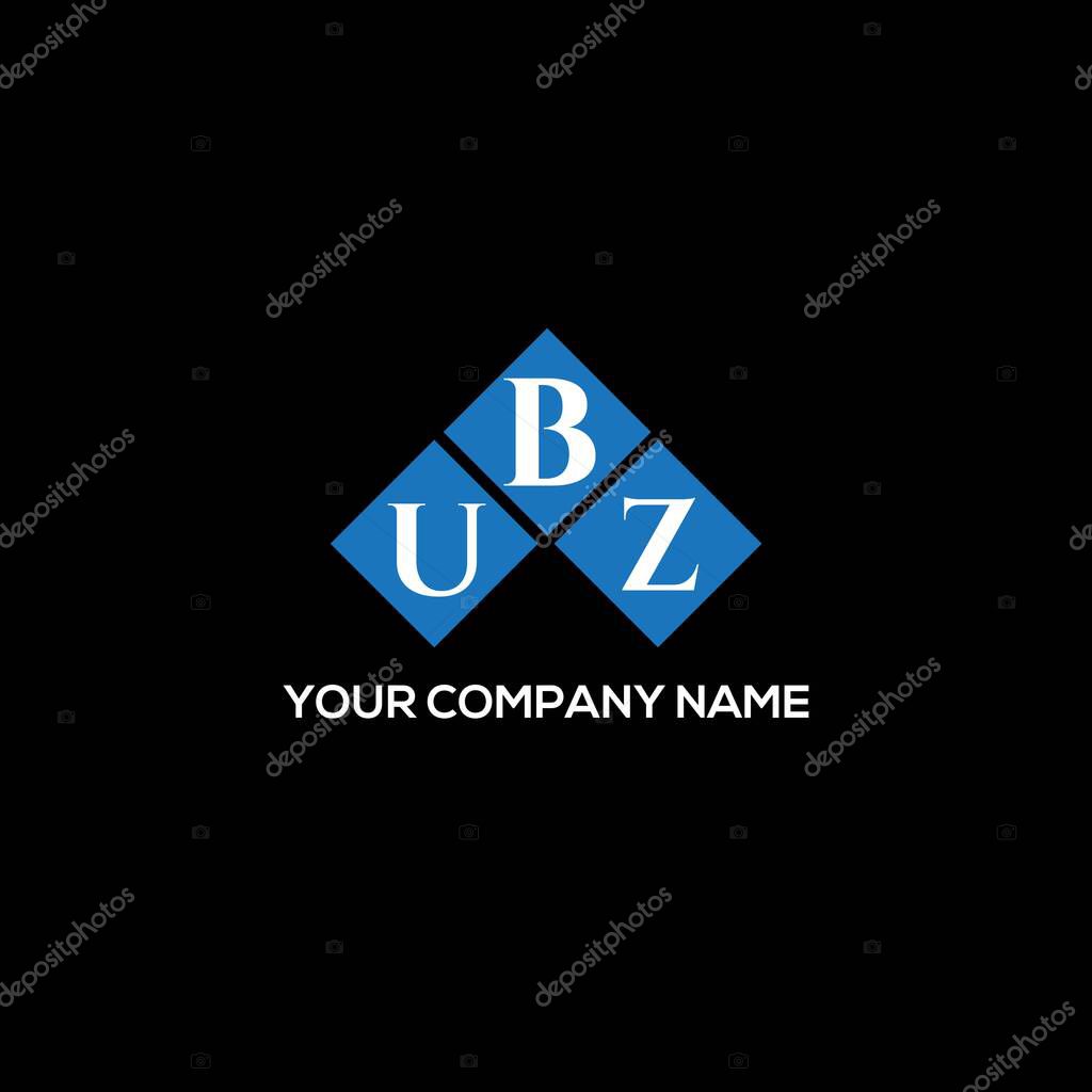 Dise o del logotipo de la letra UBZ sobre fondo negro. UBZ iniciales creativas letra logo ...