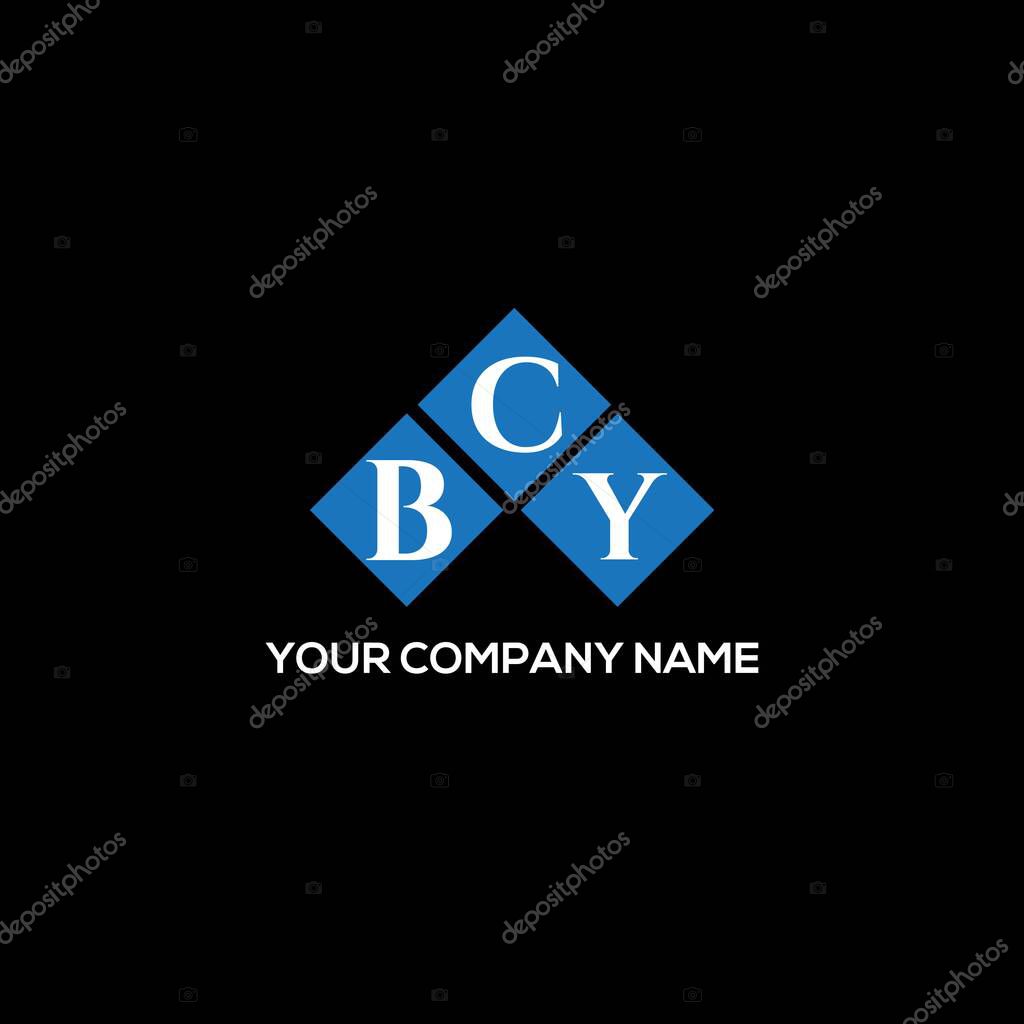 Dise o del logotipo de la letra BCY sobre fondo negro. BCY iniciales ...