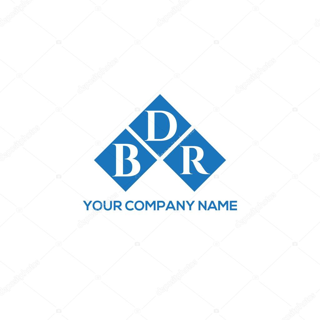 Diseño del logotipo de la letra BDR sobre fondo negro. BDR iniciales ...