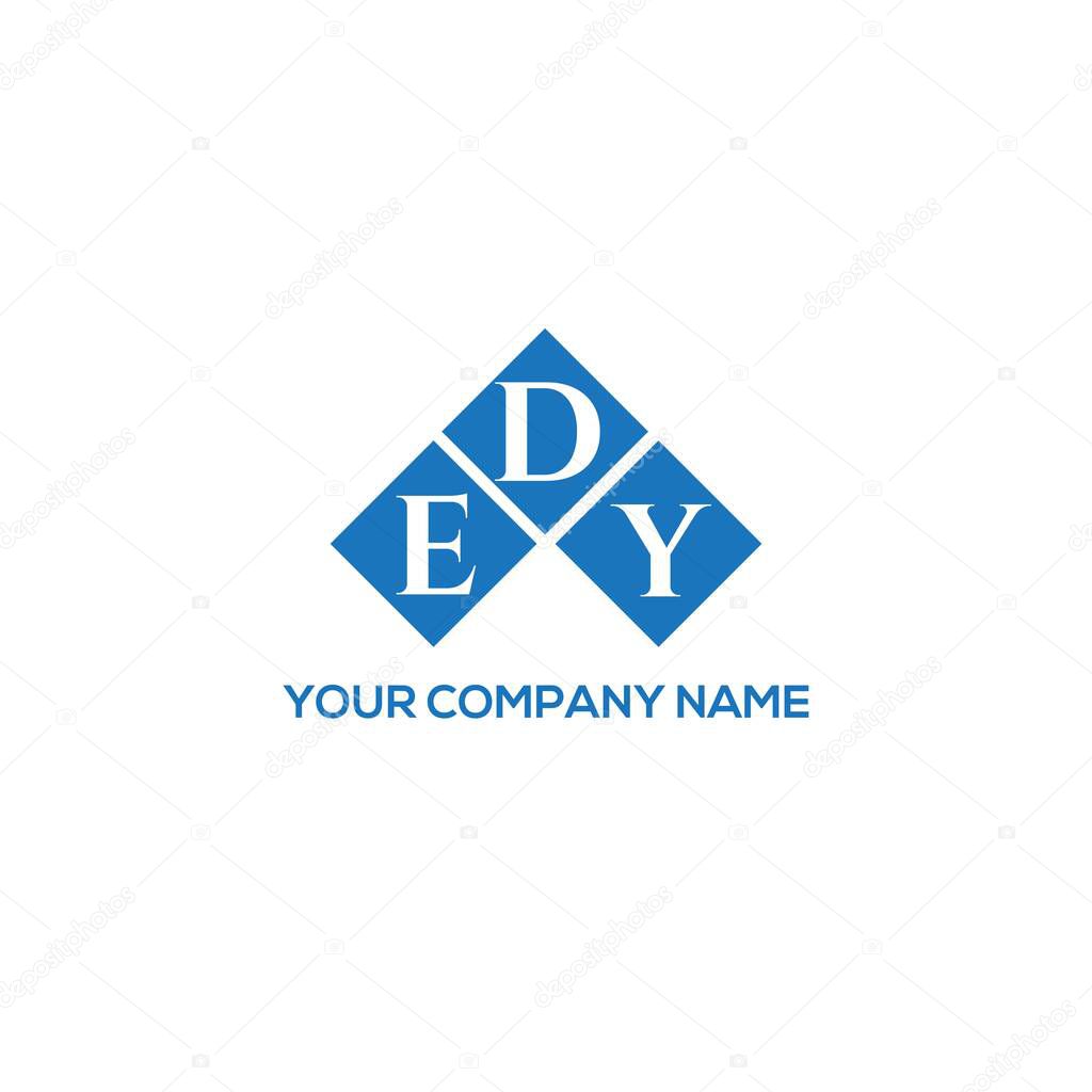Diseño del logotipo de la letra EDY sobre fondo negro. EDY iniciales ...