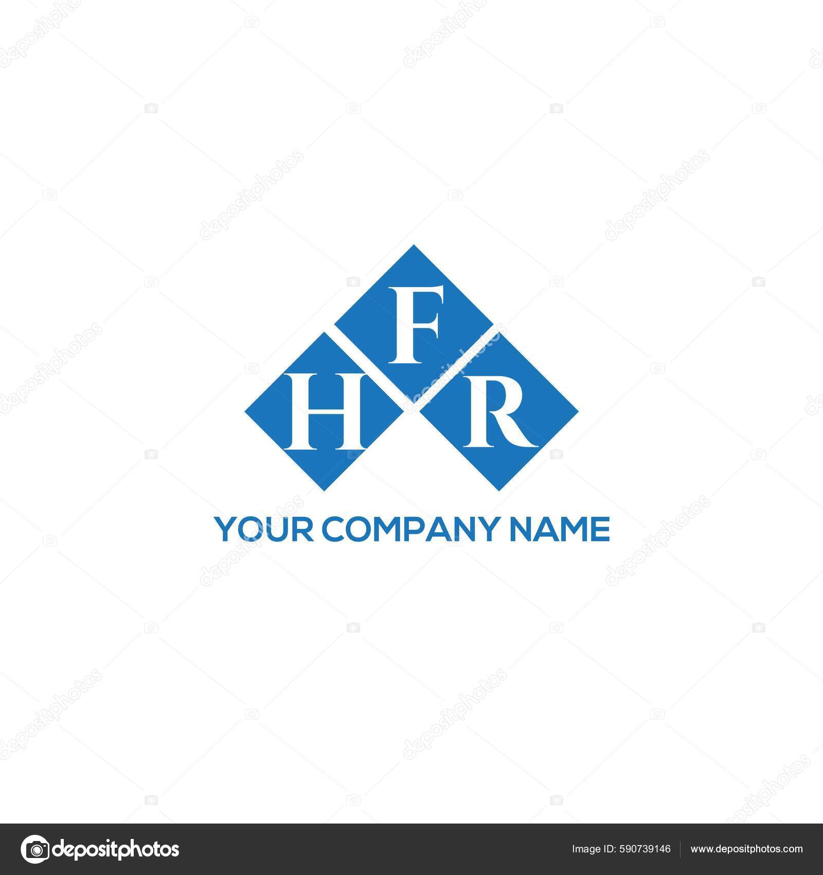 Hfr Letter Logo Design White Background Hfr Creative Initials Letter ...