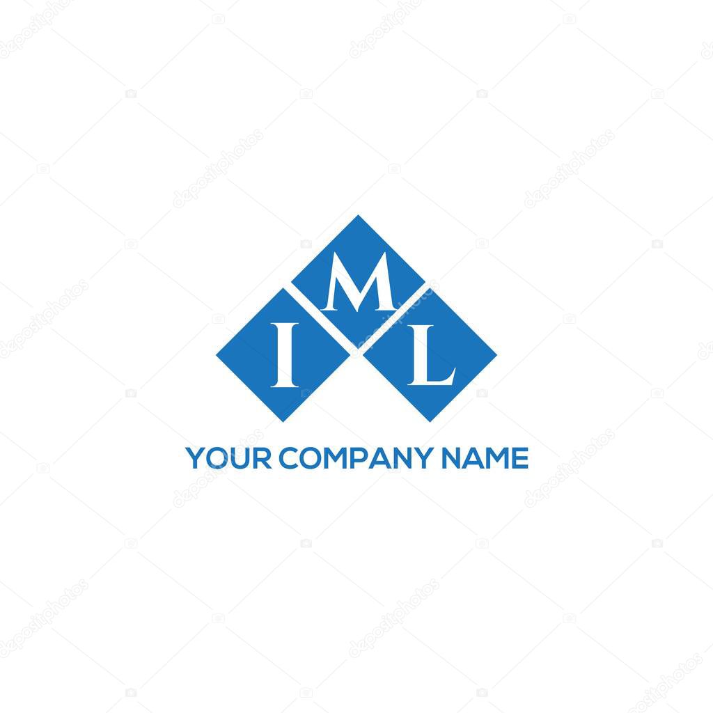 IML letter logo design on WHITE background. IML creative initials ...