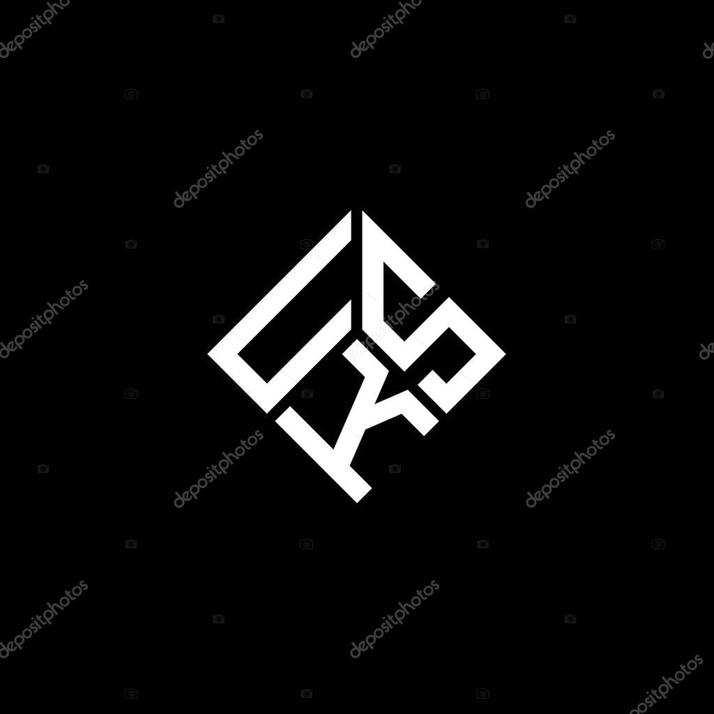 Dise o del logotipo de la letra USK sobre fondo blanco. USK iniciales creativas letra logo ...