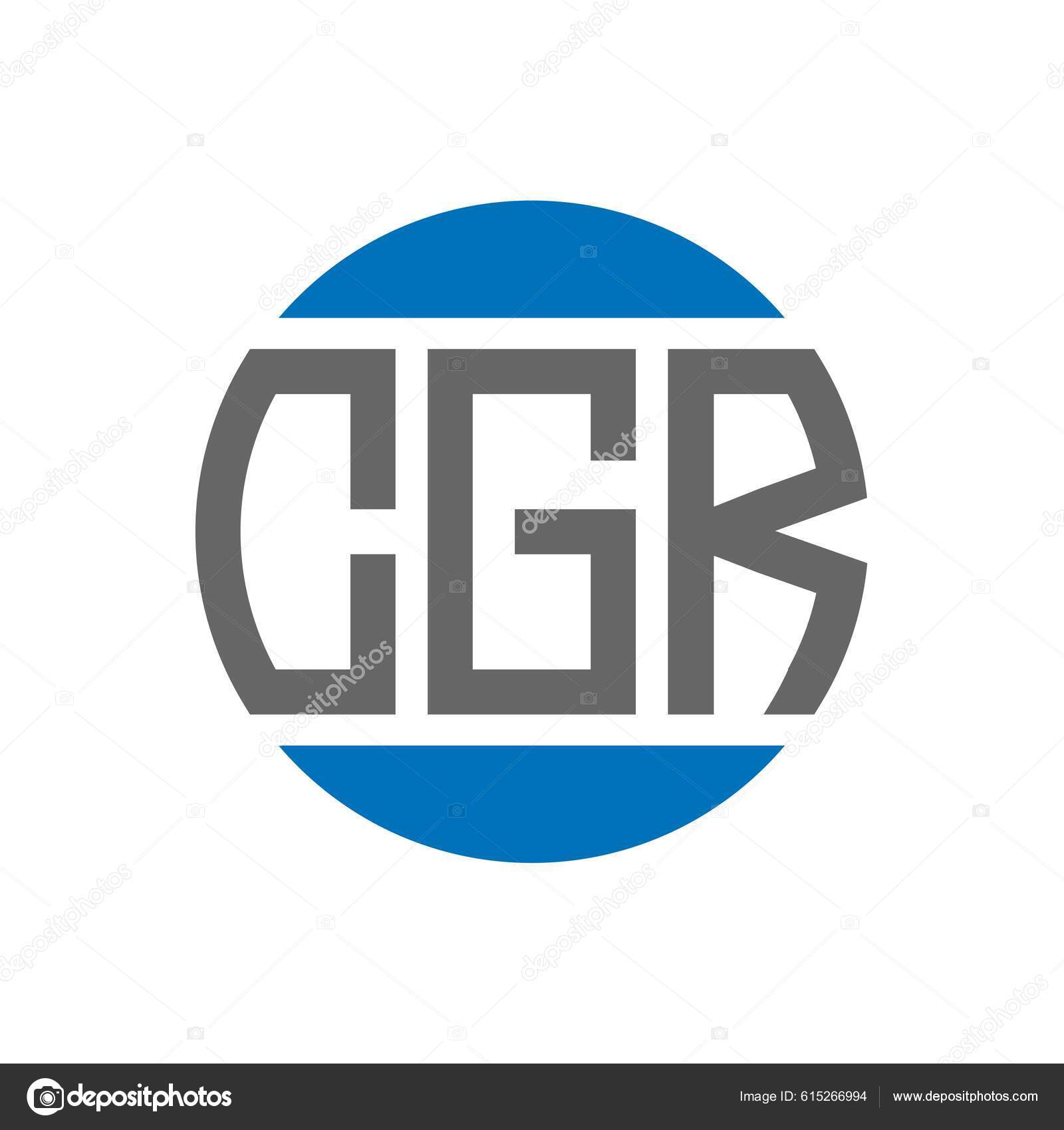 Cgr Letter Logo Design White Background Cgr Creative Initials Circle ...