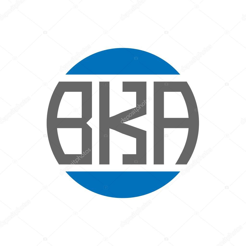 Dise o del logotipo de la letra BKA sobre fondo blanco. BKA iniciales creativas c rculo concepto ...