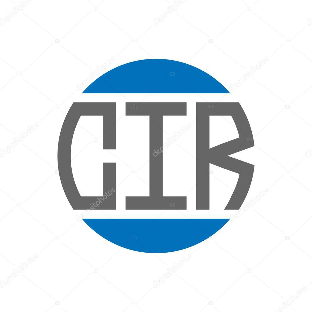 Diseño del logotipo de la letra CIR sobre fondo blanco. CIR iniciales ...