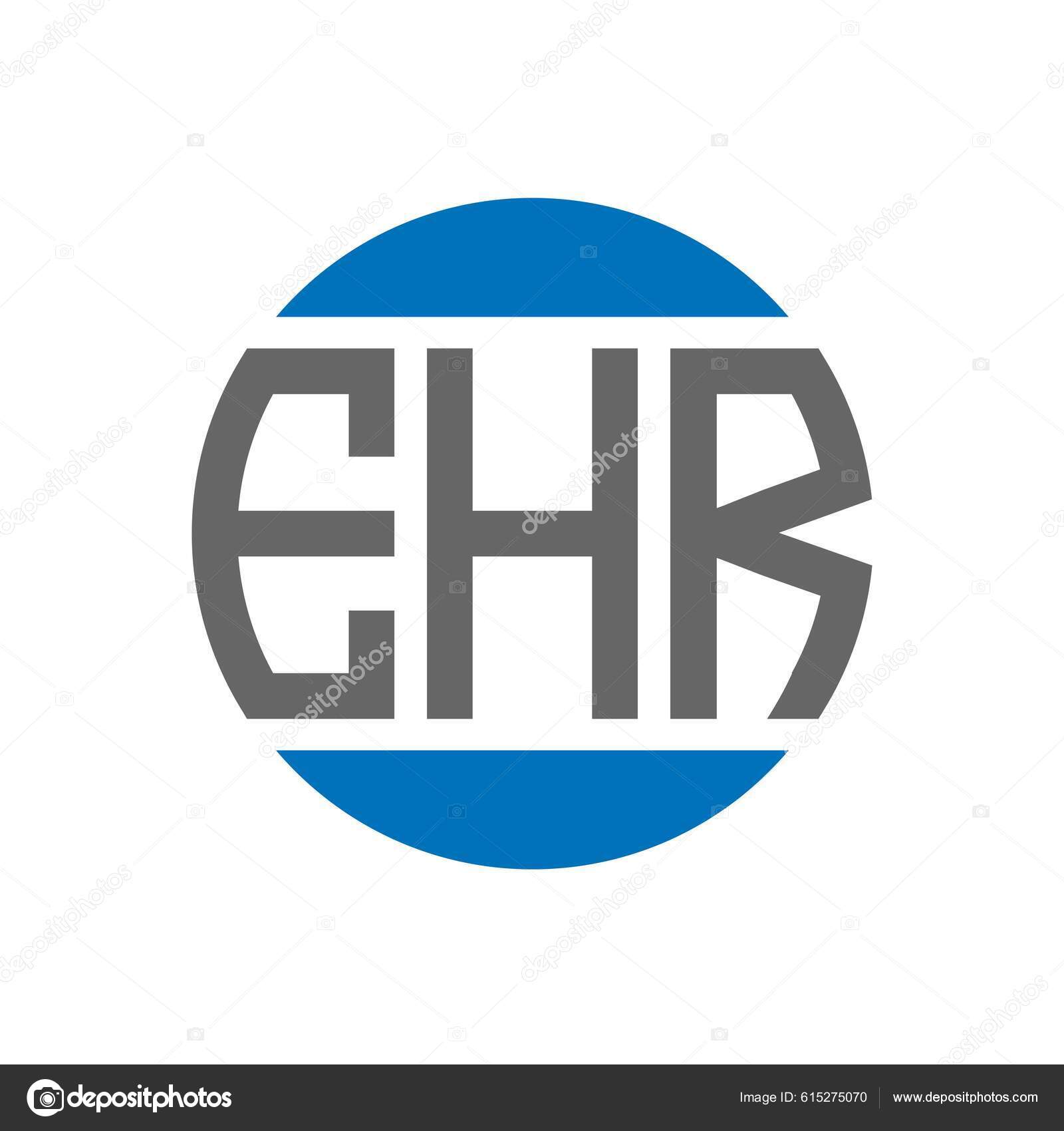 Ehr Letter Logo Design White Background Ehr Creative Initials Circle ...