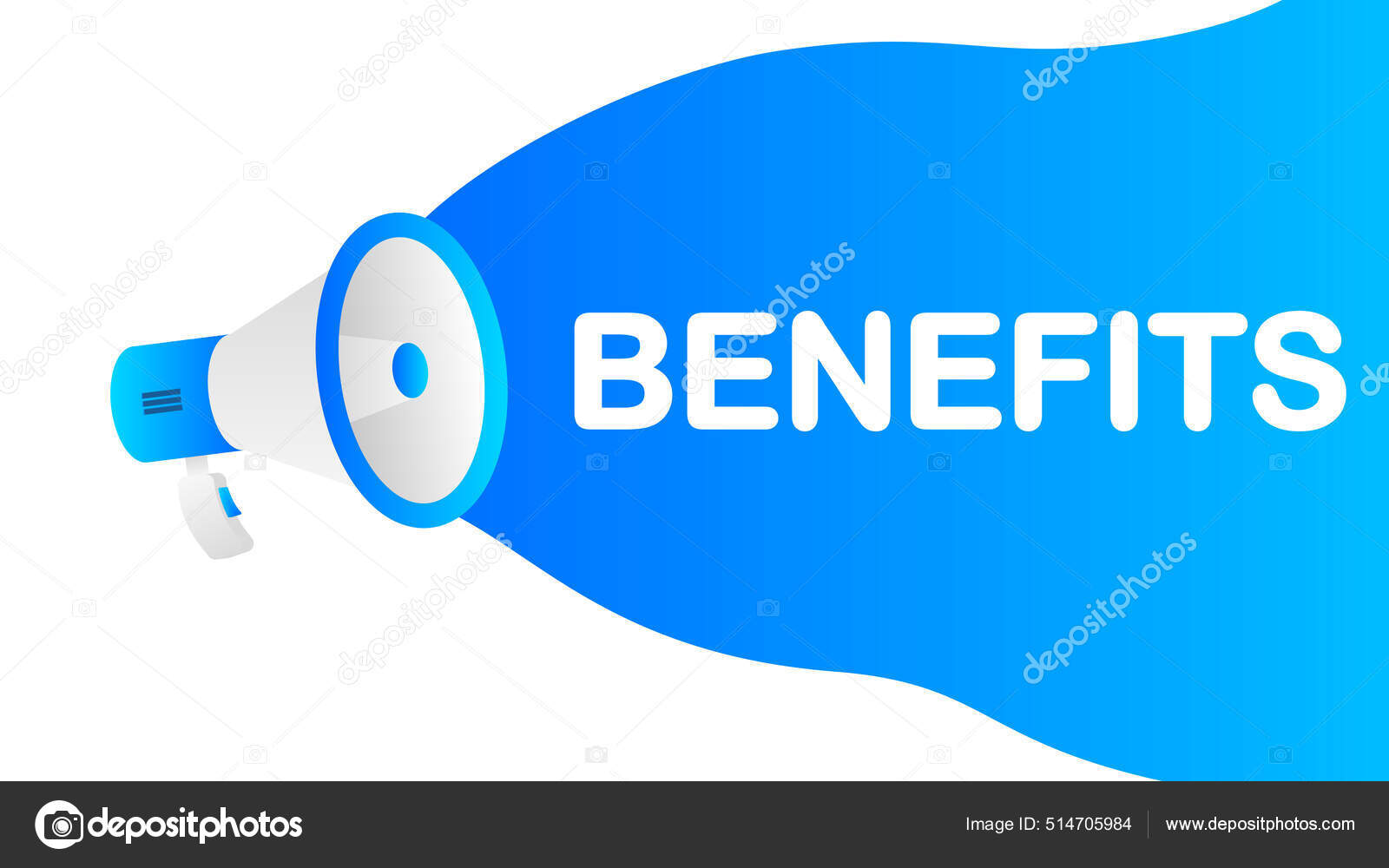 Benefícios Modelo Banner Folheto Marketing Com Megafone Modelo Para ...