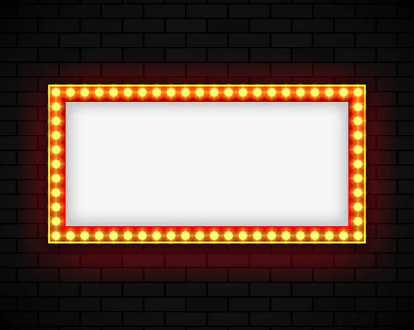 Blank Lightbox Brick Wall Background Illuminated Lightbox Screen Blank ...