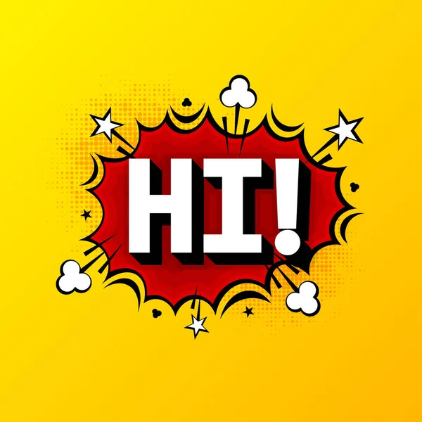 Mot comique Boom. Modèle de bulle de discours de bande dessinée. Nuage ...