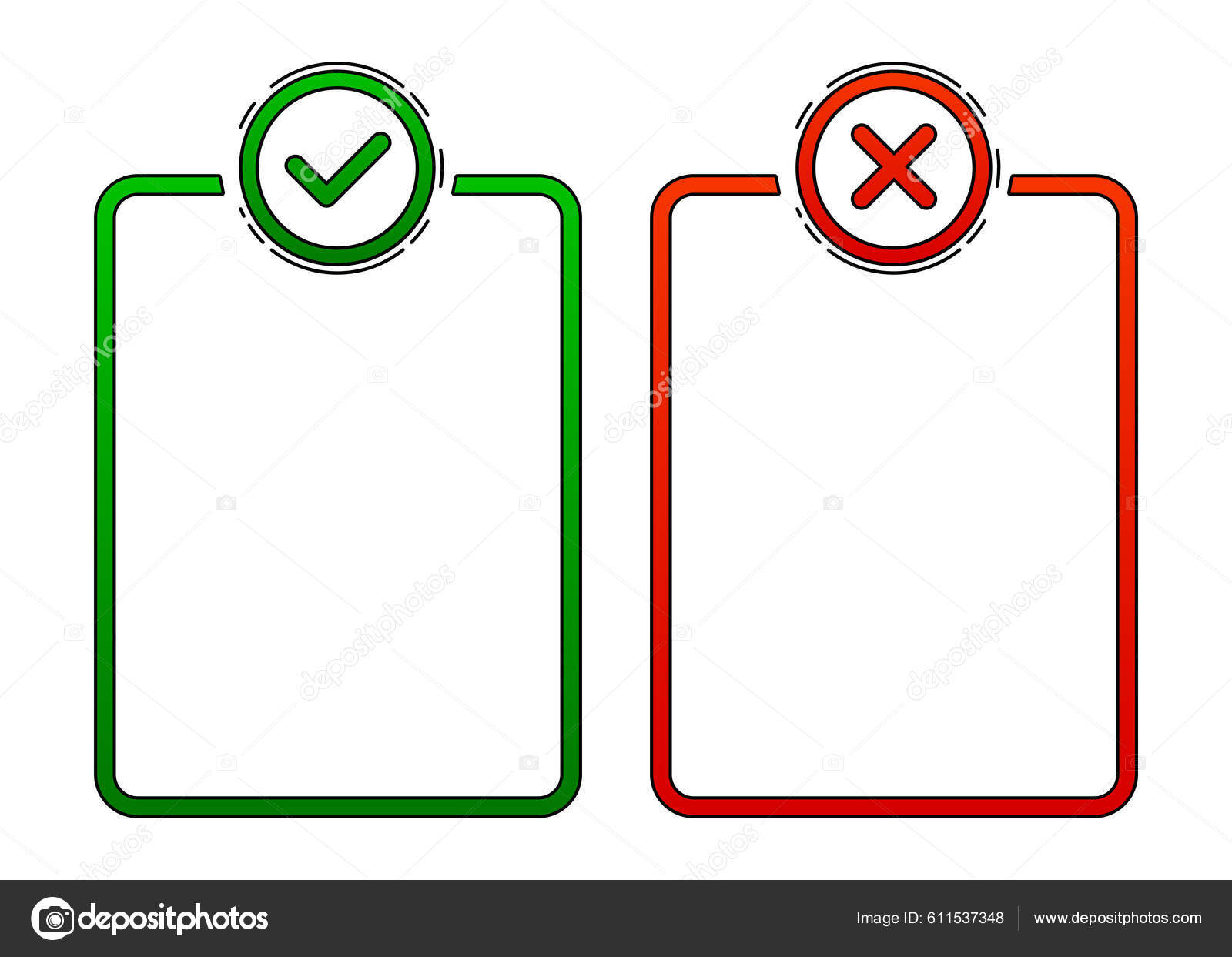 긍정적 부정적 Dos Donts Pros Cons 일러스트 Stock Vector by ©sgraphic 611537348 긍정적 부정적 Dos Donts Pros Cons 일러스트 Stock Vector by ©sgraphic 611537348
