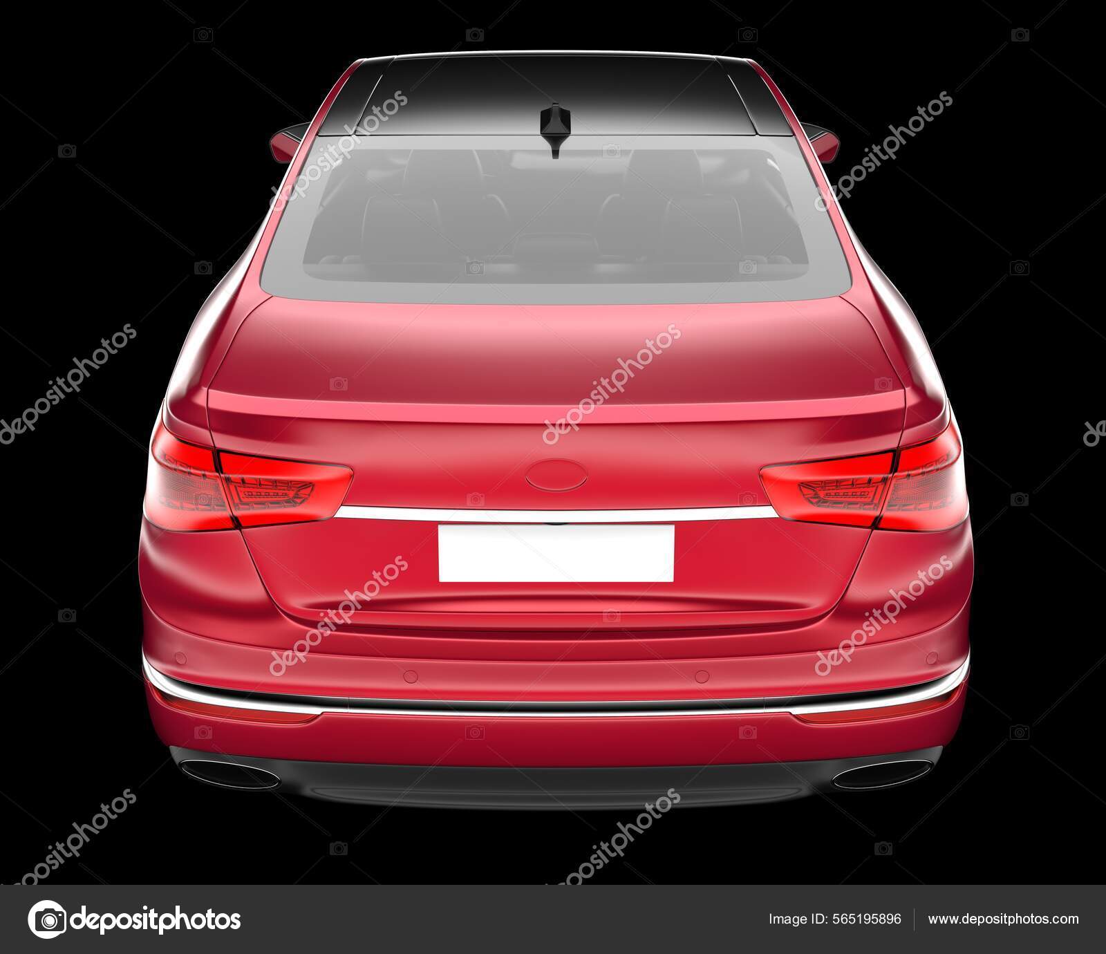 Modern Car Isolated Background Rendering Illustration — Stock Photo ...