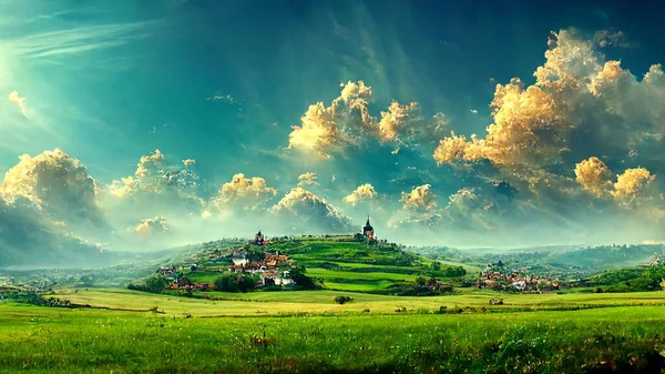 Computer Desktop Background Image, Beautiful sky vista, with an amazing ...