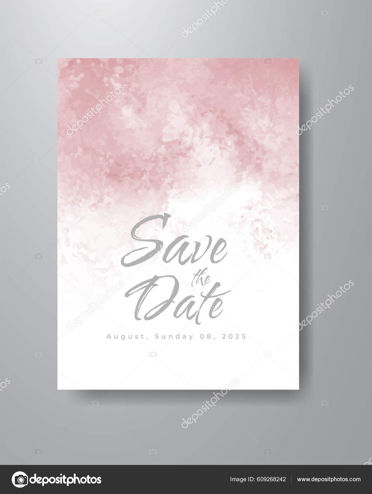 Date Watercolor Background Design Your Invitation Stock Vector by ©Rezi ...