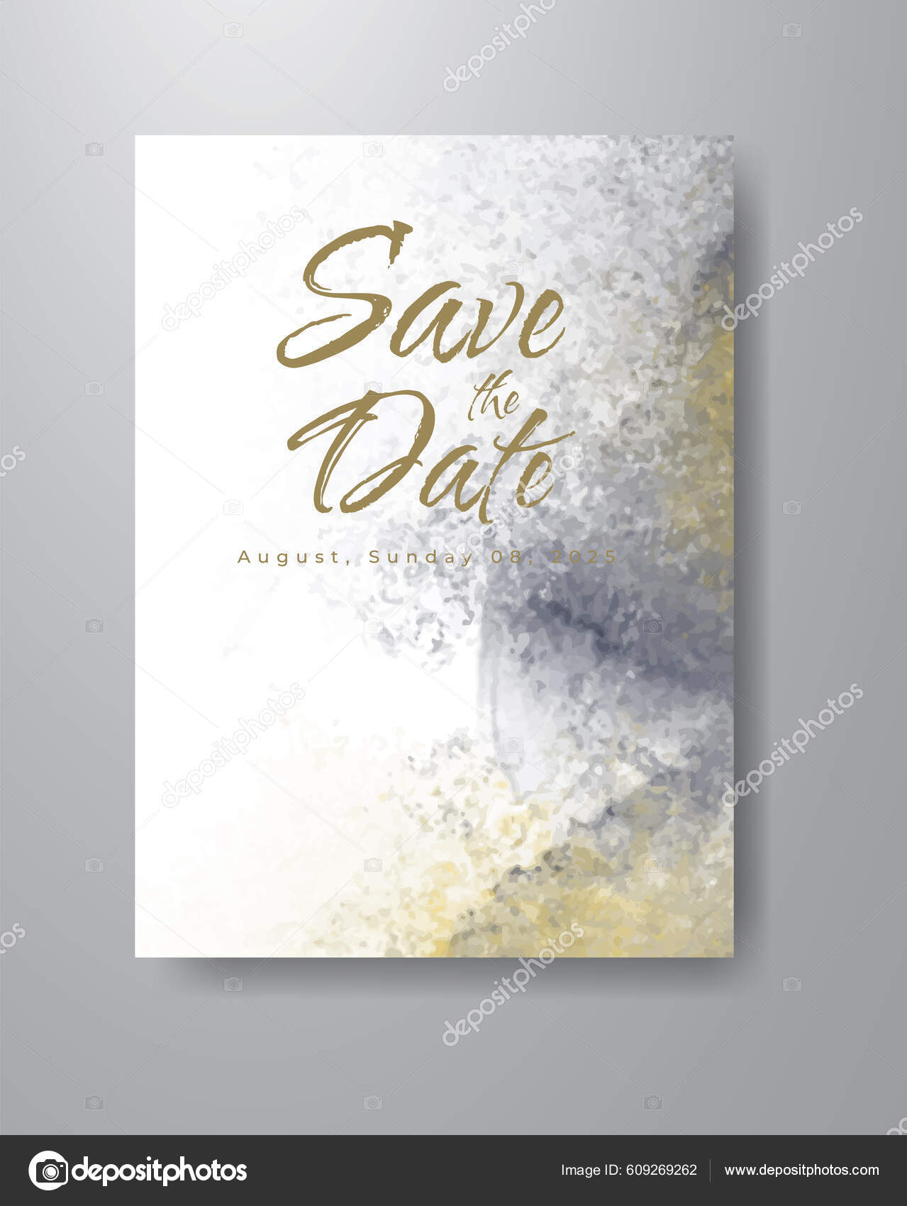 Date Watercolor Background Design Your Invitation Stock Vector by ©Rezi ...