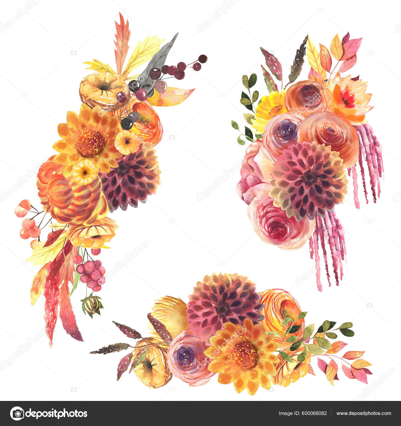 Autumn Flowers Clipart
