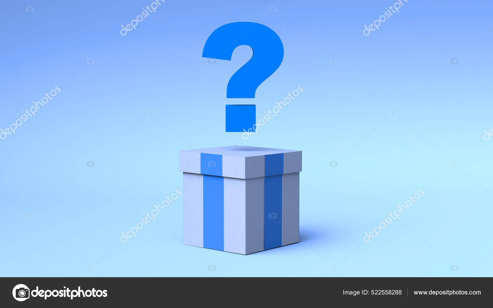 Surprise Gift With Question Mark