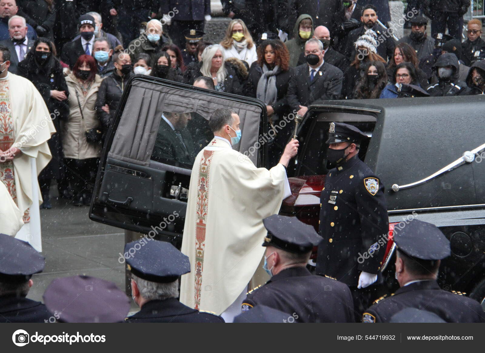 Funeral Ceremony Jason Rivera Killed Nypd Officer Patricks Cathedral ...