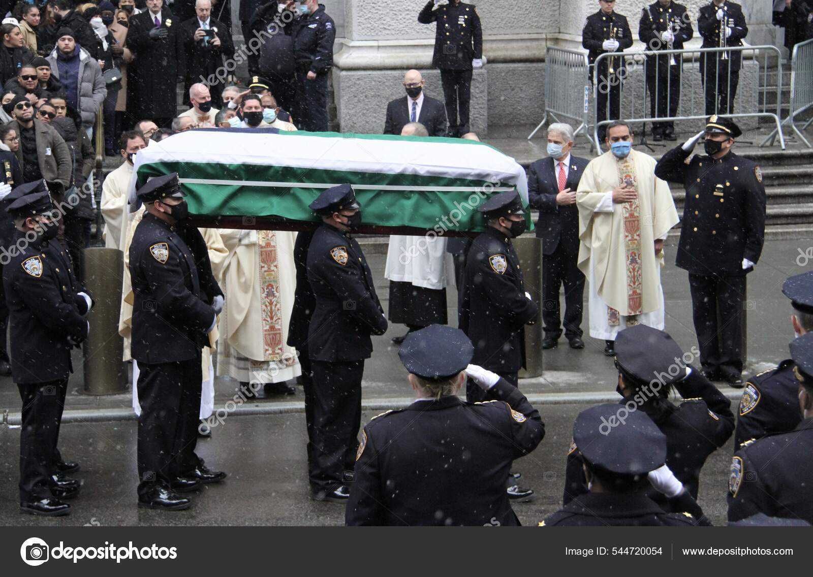 Funeral Ceremony Jason Rivera Killed Nypd Officer Patricks Cathedral ...