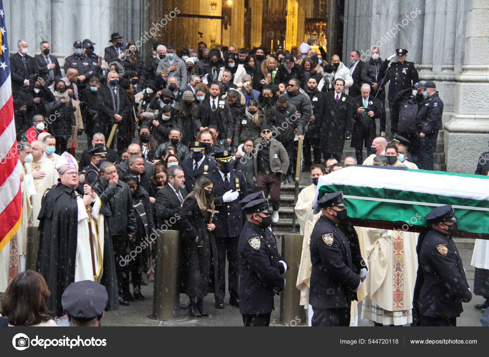 Funeral Ceremony Jason Rivera Killed Nypd Officer Patricks Cathedral ...