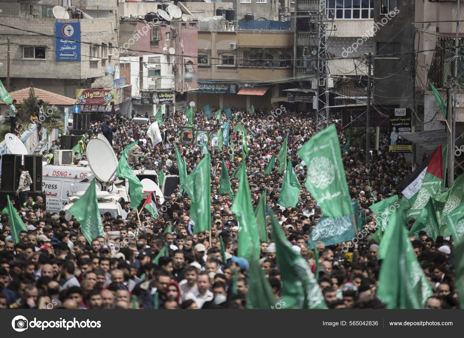 Islamic Movement Hamas Protest Gaza Strip Israel April 2022 Gaza ...