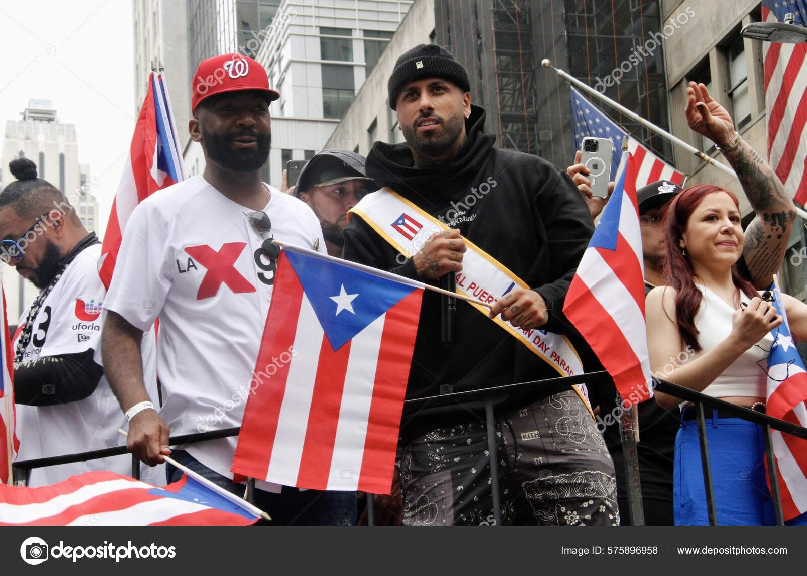 New Nicky Jam 65th National Puerto Rican Day Parade June — Stock