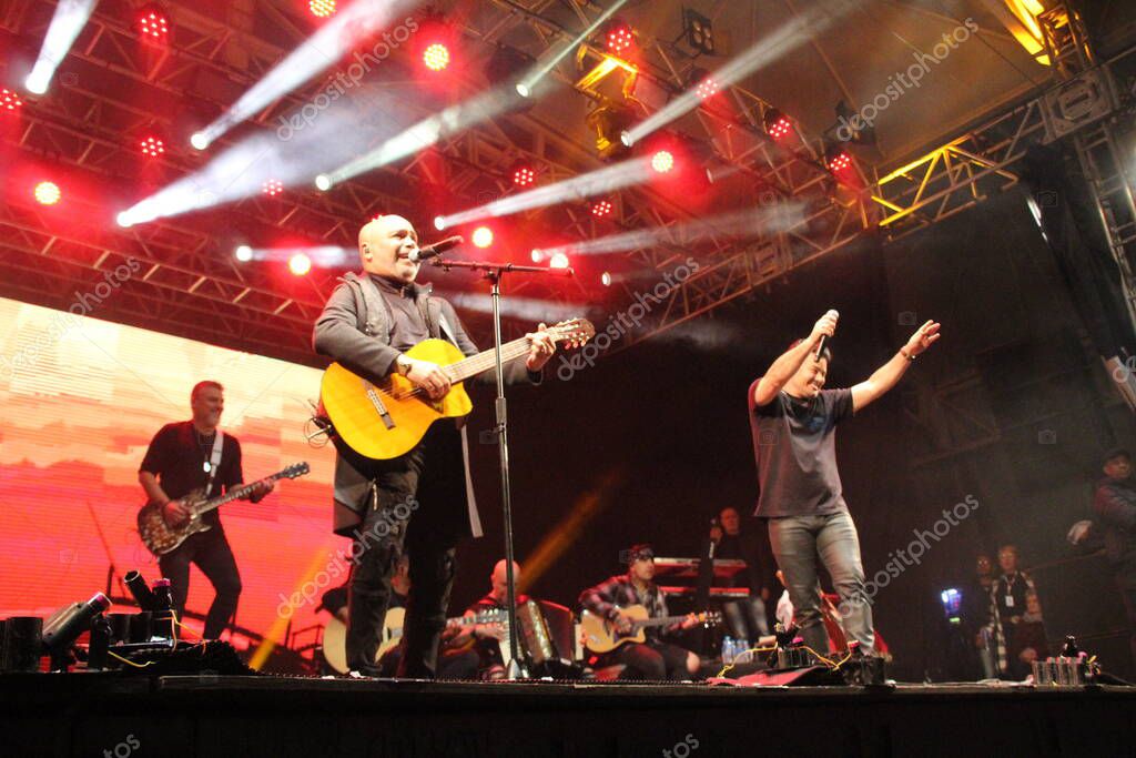 Brazilian duo Rick and Renner during the closing show of Efapi Expo ...