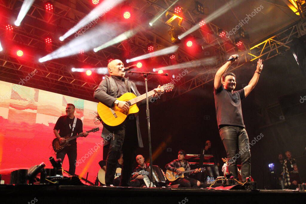 Brazilian duo Rick and Renner during the closing show of Efapi Expo ...