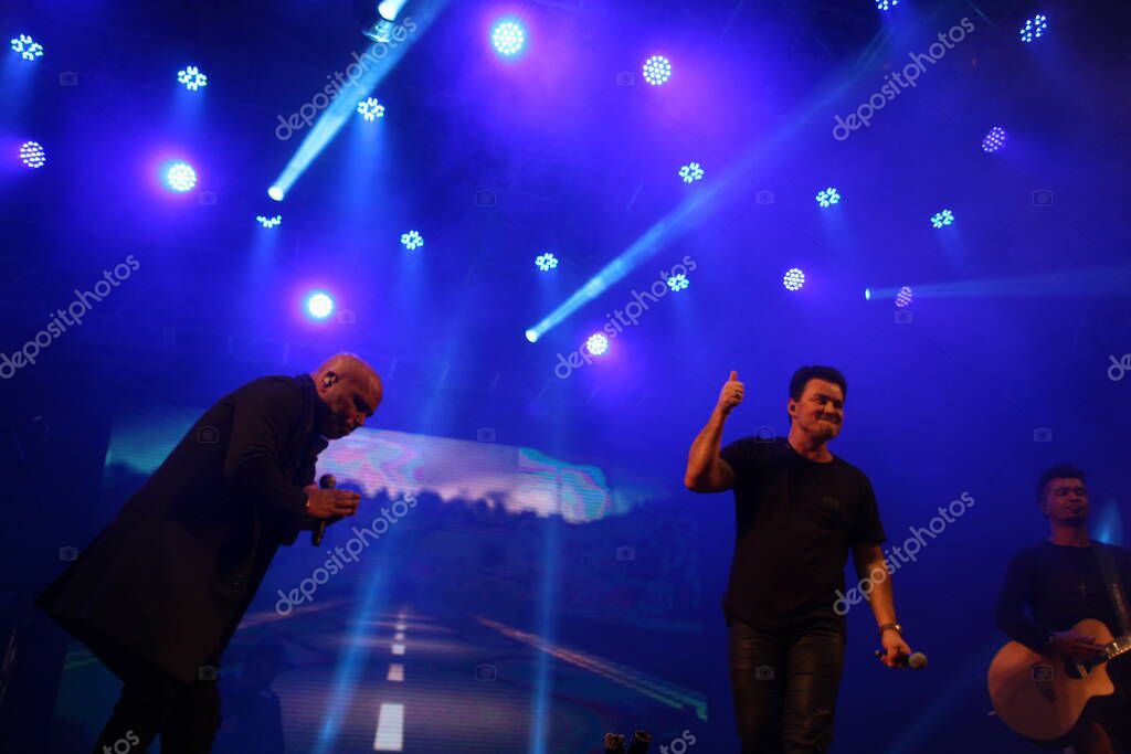 Brazilian duo Rick and Renner during the closing show of Efapi Expo ...