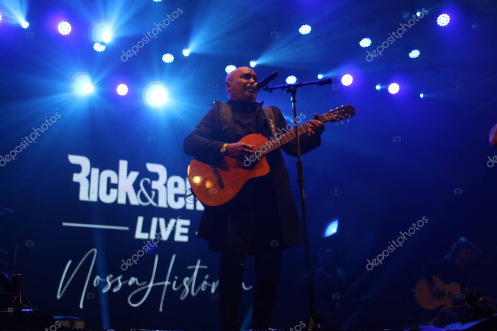 Brazilian duo Rick and Renner during the closing show of Efapi Expo ...