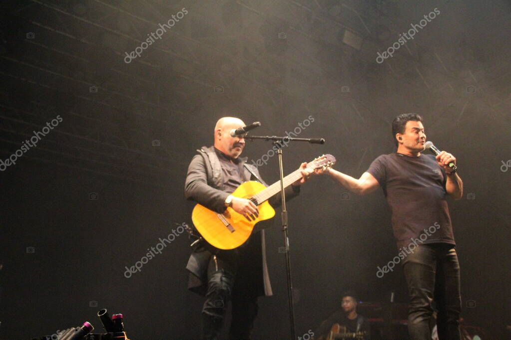 Brazilian duo Rick and Renner during the closing show of Efapi Expo ...